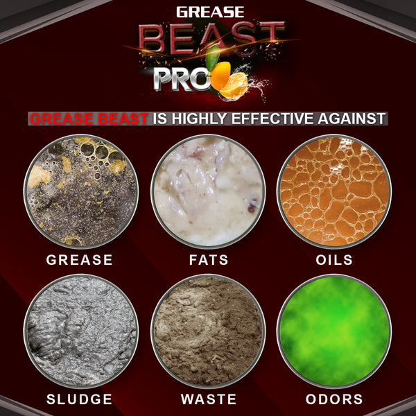 Grease Beast Pro - Citrus Floating Lift Station Degreaser & Deodorizer ...